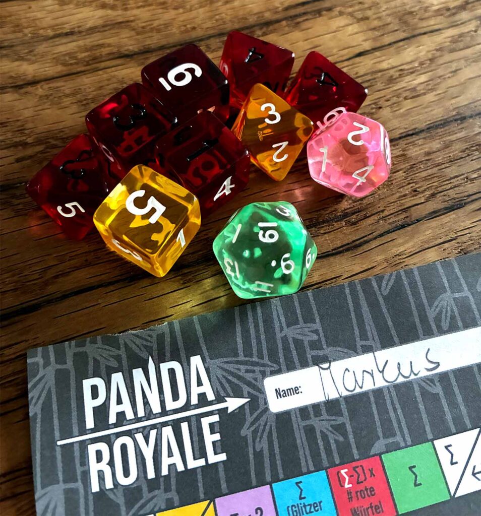 Panda Royale - Brett und Pad