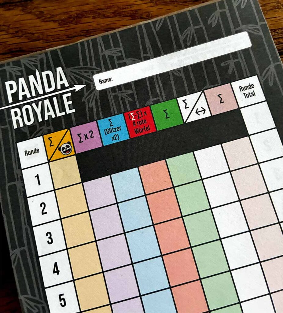 Panda Royale - Brett und Pad